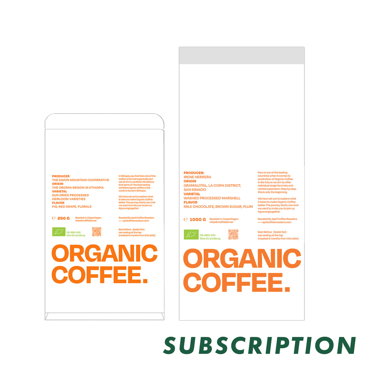 April Organic Coffee Beans Subscription — April Coffee Roasters